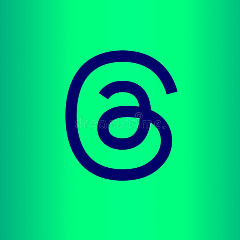 Meta thread logo editorial stock photo. Illustration of logo - 291733688
