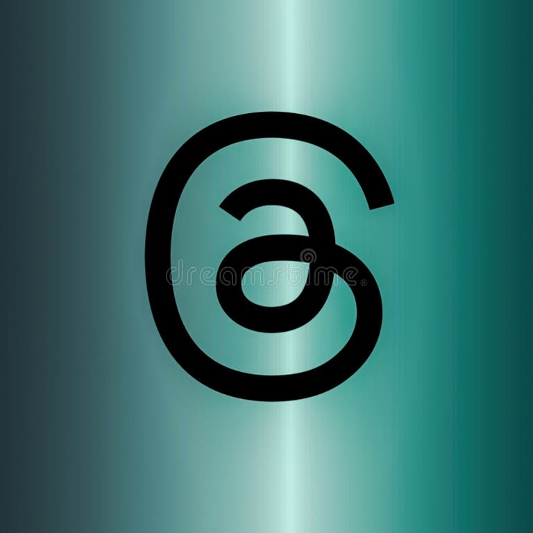 Meta thread logo editorial photography. Illustration of label - 291733707