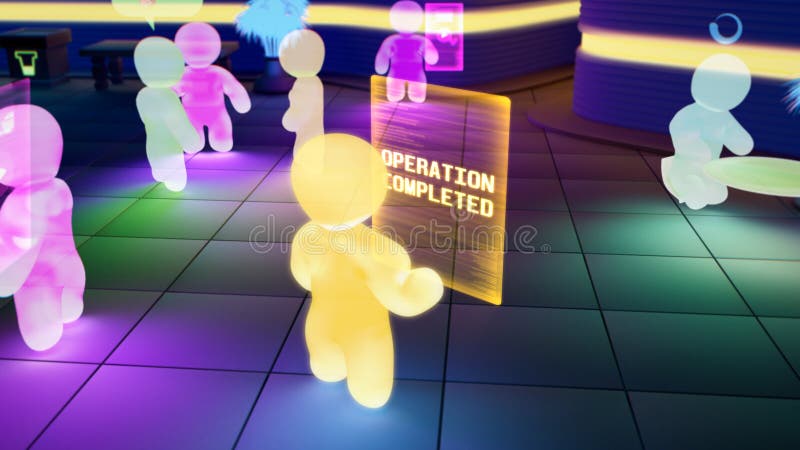 Meta Universe Avatar is Completing Some Operation on-line - Industrial ...