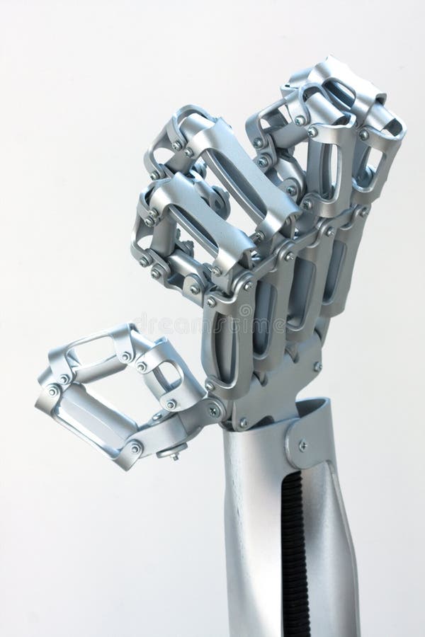 Hand Van Metaaldiecyber of Robot Van Mechanische Pallen BO Wordt ...