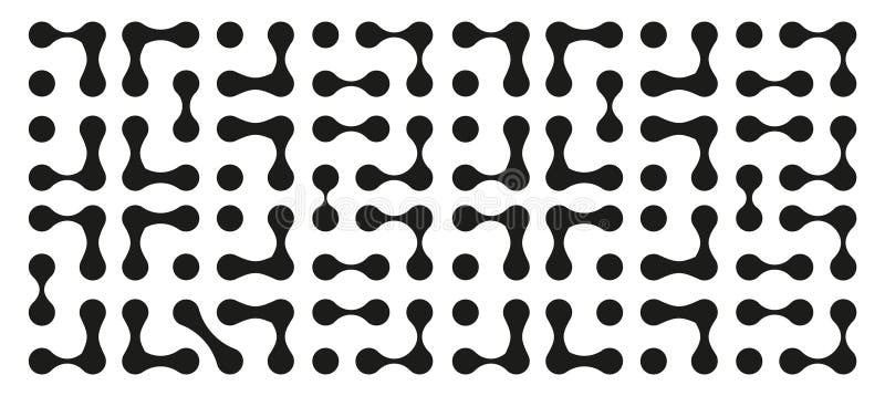 Metaball Dot Icons Abstract Point Movement Connected Round Blobs Transition Metaballs