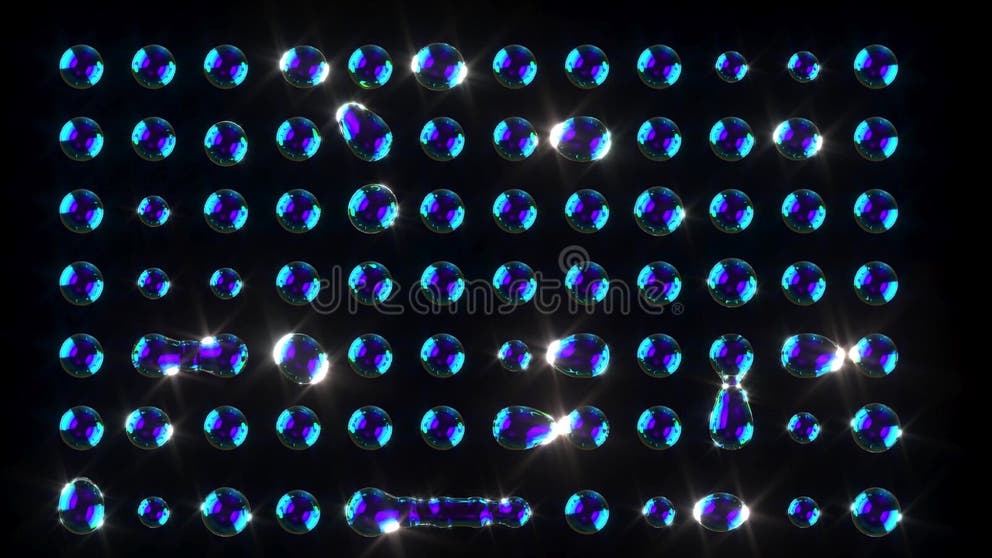 Metaball Geometric Pattern Tech Connect 3d Stock Illustration ...