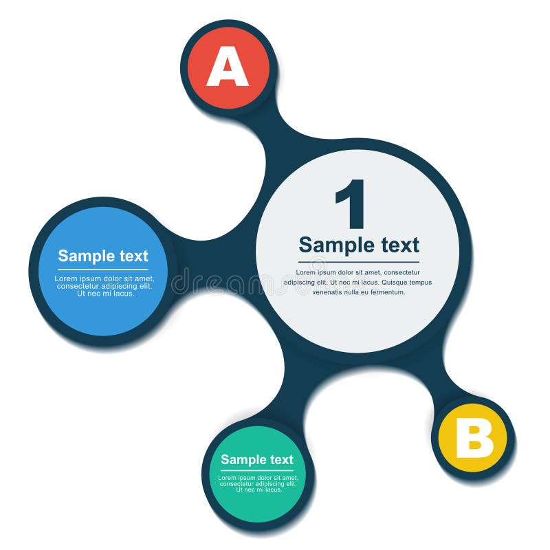 Metaball Info-graphic Element Stock Vector - Illustration of white ...