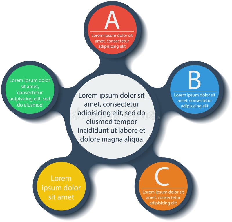 Metaball Infographic Elements. Vector. Stock Vector - Illustration of ...