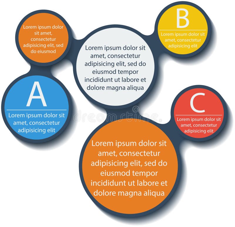 Metaball Infographic Elements. Vector. Stock Vector - Illustration of ...