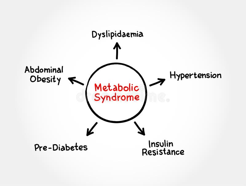 Metabolic Syndrome Mind Map Process, Medical Concept for Presentations ...