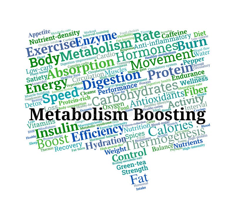 Metabolism Boosting Word Cloud Stock Illustration - Illustration of ...