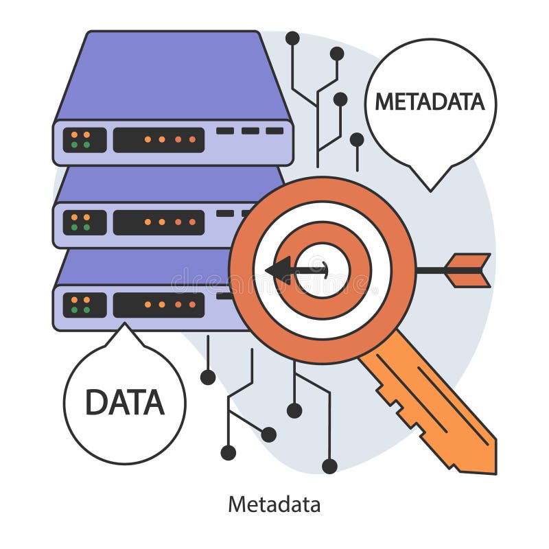 Metadata. Data Annotation and Cataloging Stock Vector - Illustration of ...