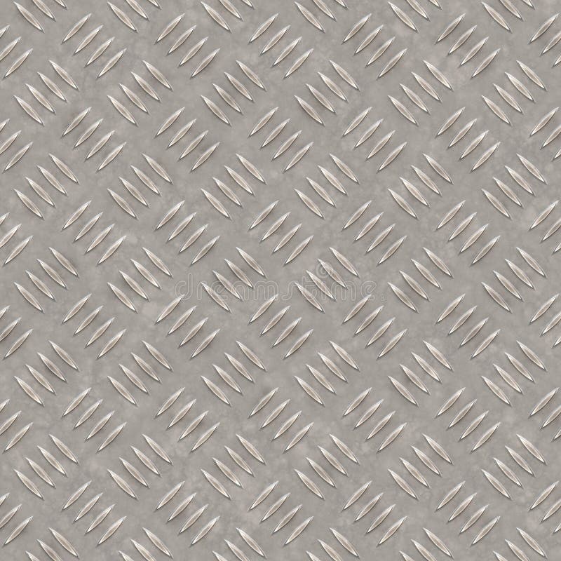 Seamless Steel Diamond Plate Grunge Texture Stock Vector - Illustration ...