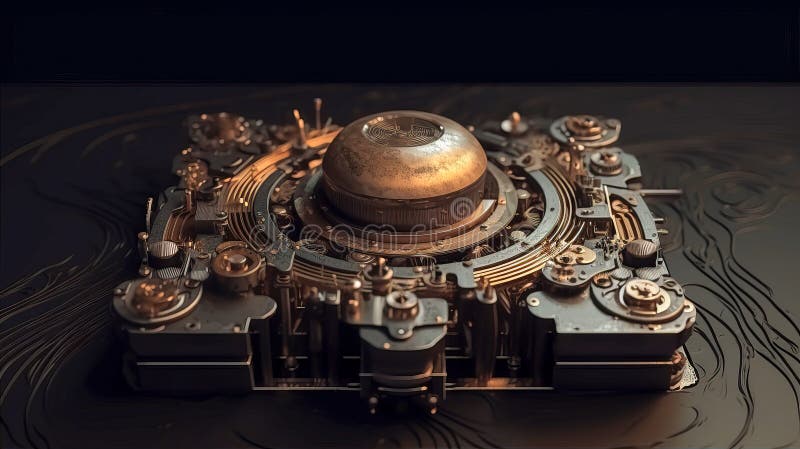 Metal Abstract Object Structure from Waves, Particles Fluids and ...