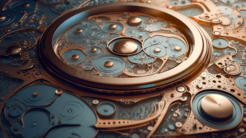 Metal Abstract Object Structure from Waves, Particles Fluids and ...