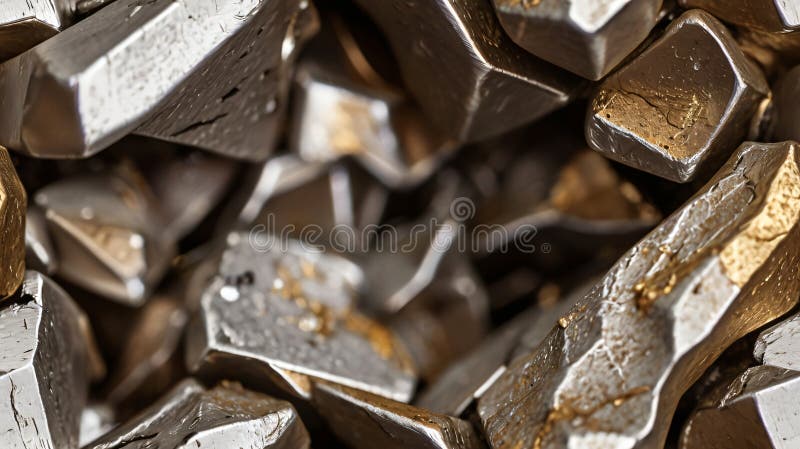 Metal Abstract Silver Stripe Pattern, Iron Background 3d Stock ...