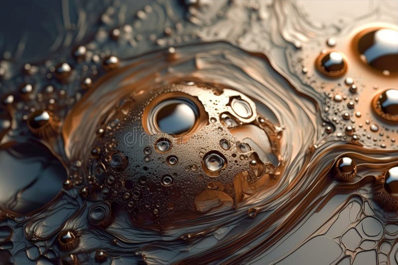 Metal Abstract Structure from Waves, Particles Fluids and Spheres Stock ...