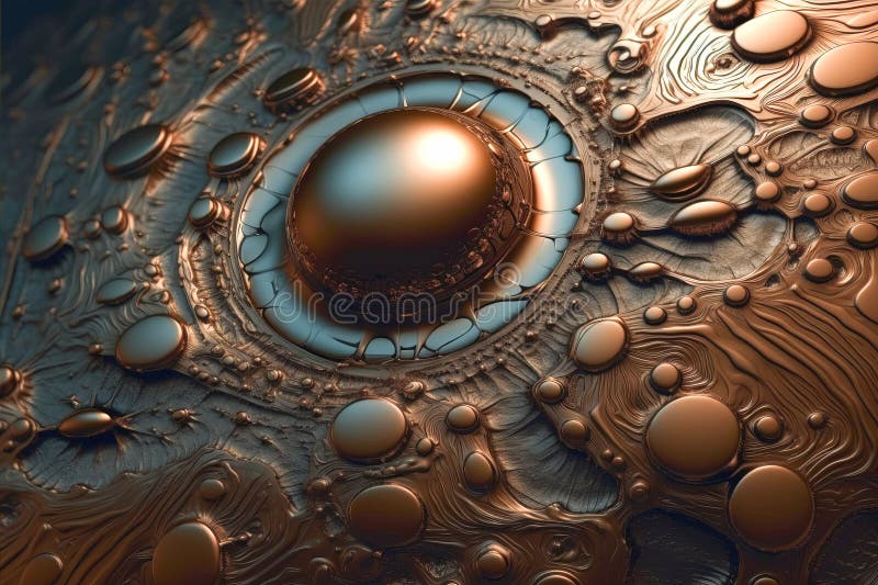 Metal Abstract Structure from Waves, Particles Fluids and Spheres Stock ...