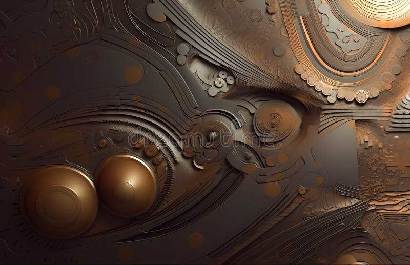 Metal Abstract Structure from Waves, Particles Fluids and Spheres Stock ...