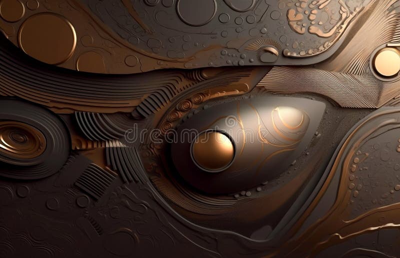 Metal Abstract Structure from Waves, Particles Fluids and Spheres Stock ...