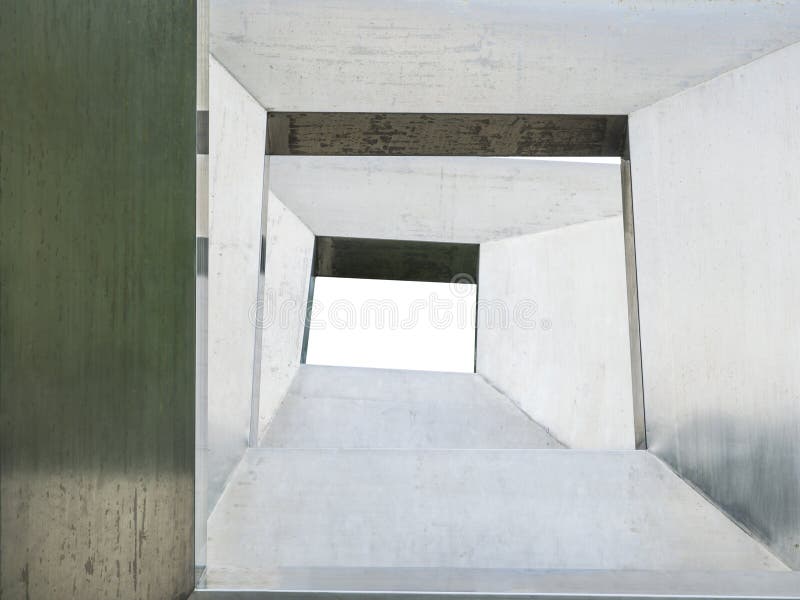 Metal Abstract Structure on White Stock Photo - Image of steel ...