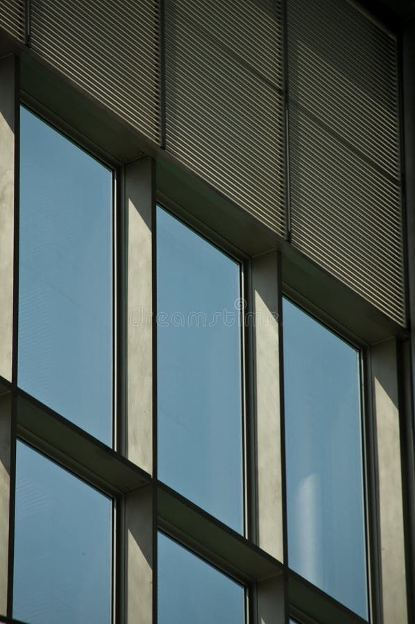 Metal window blue sky stock image. Image of stainless - 183796329