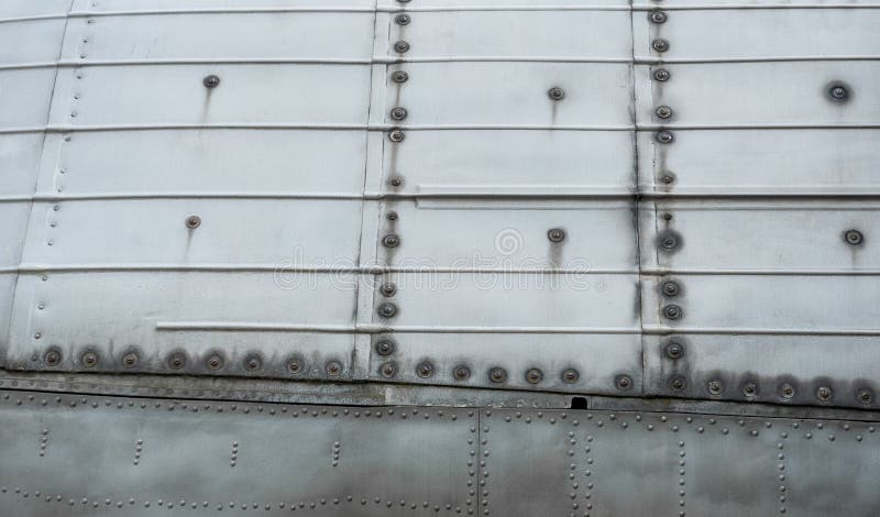 Metal Aircraft Texture of Vintage Aviation Design with Aged Rivets and ...