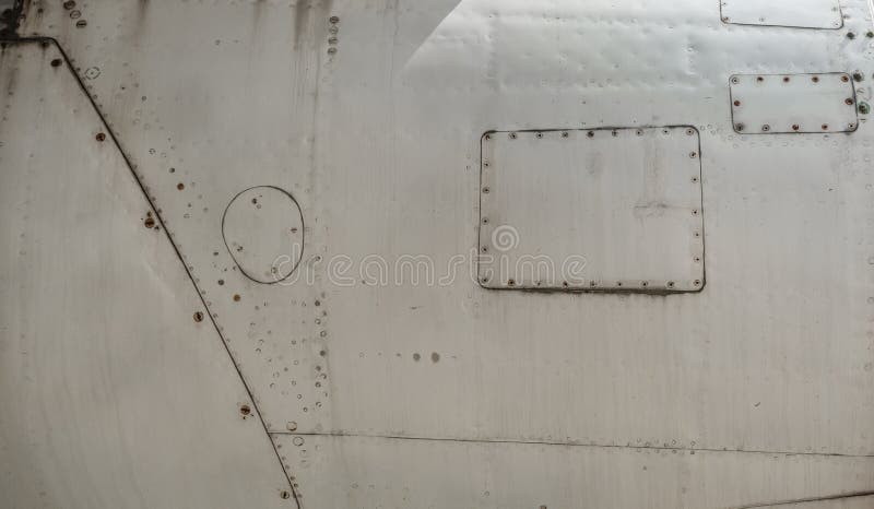 Metal Aircraft Texture of Vintage Aviation Design with Aged Rivets and ...