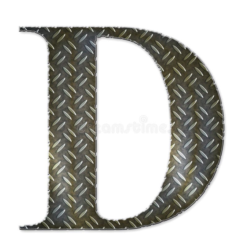 Metal Alphabet Symbol - D Stock Images - Image: 8280394