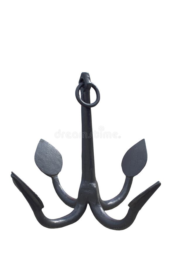 Naval anchor. stock image. Image of mooring, clipping - 16091039