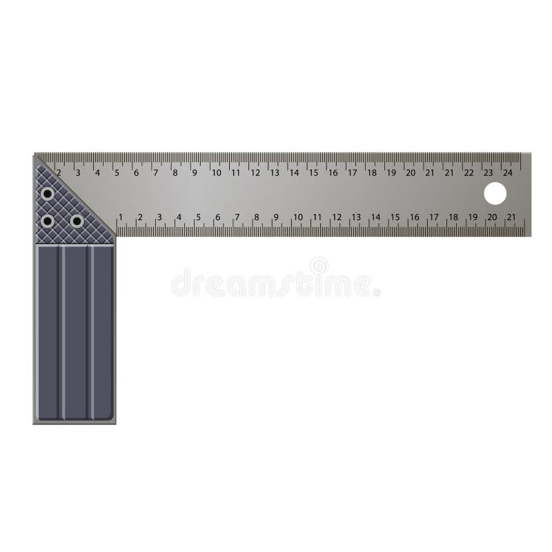 The Metal Angle on a White Background Stock Illustration - Illustration ...