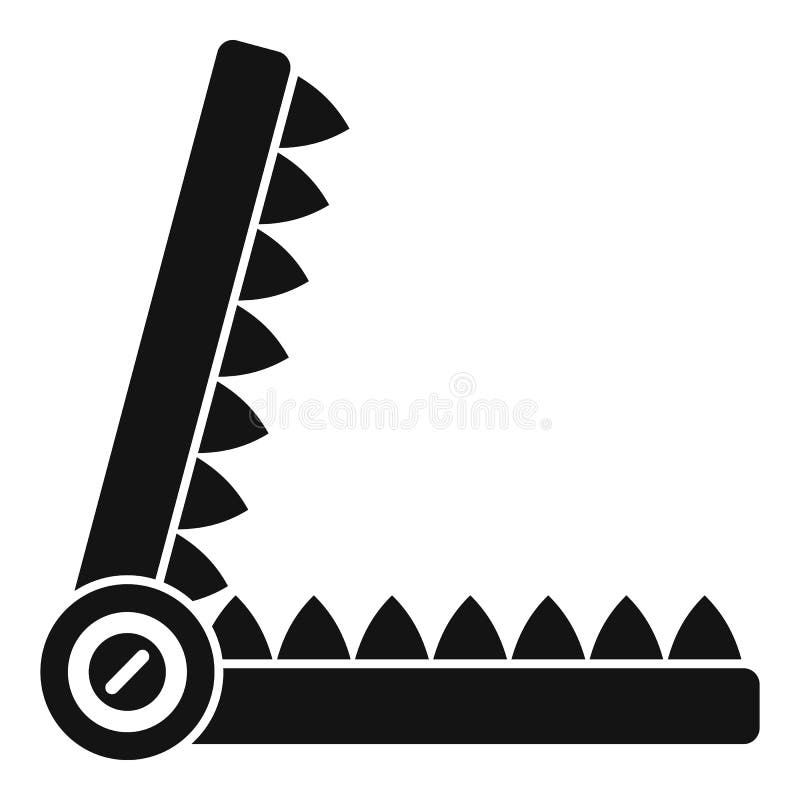 Metal Animal Trap Icon, Simple Style Stock Vector - Illustration of ...