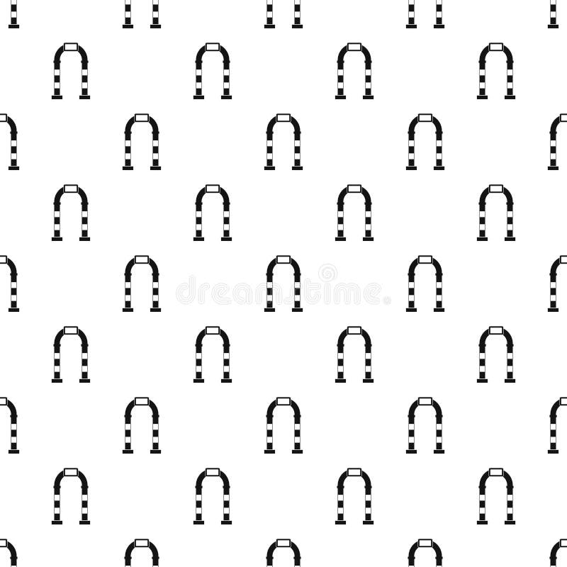 Metal Arch Pattern, Simple Style Stock Vector - Illustration of arch ...