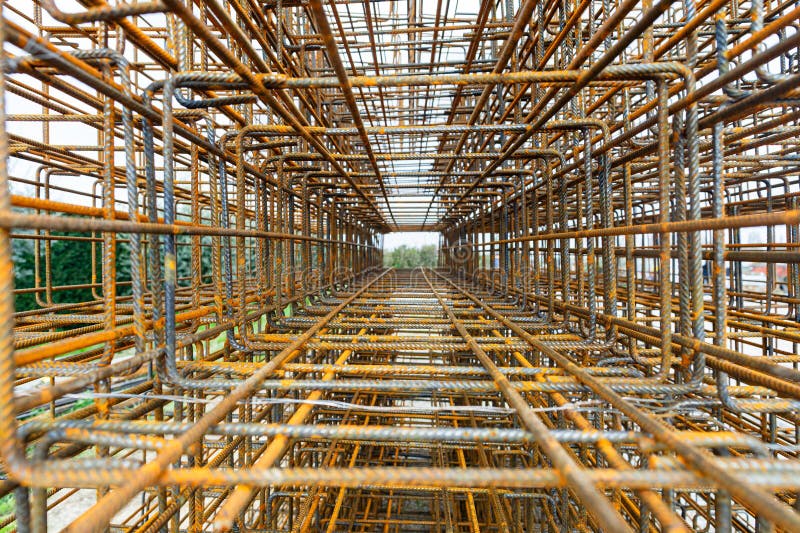 Metal Armor for Foundation Building Stock Image - Image of industry ...