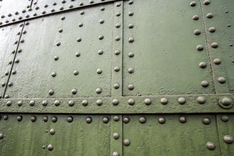 Metal Armor Green Background with Rivets Stock Illustration ...