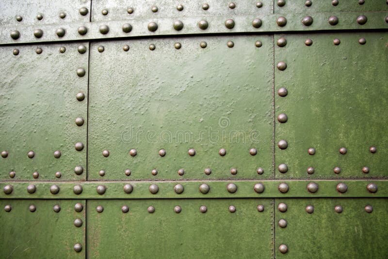 Metal Armor Green Background with Rivets Stock Illustration ...