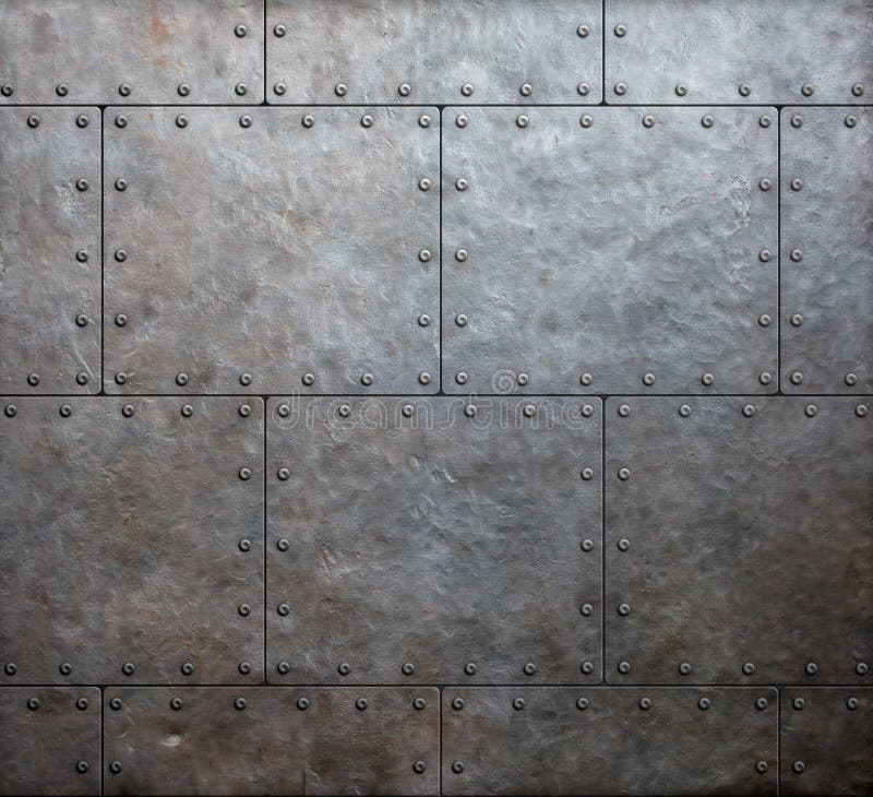 Metal Shield Over Armor Plates Background Stock Image - Image of design ...