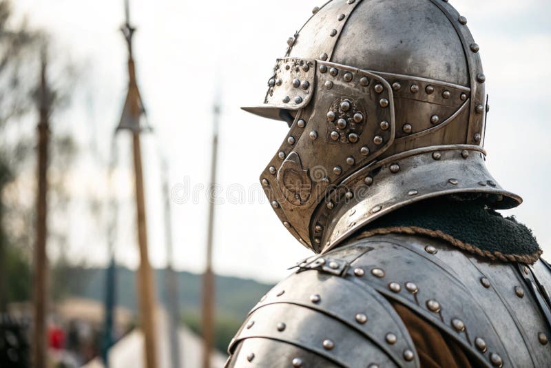 Metal Armor with Rivets â€ 3D Illustration Stock Illustration ...