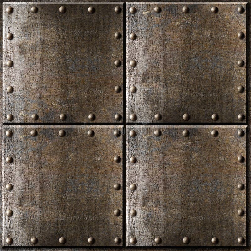 Metal Armour Background with Rivets Stock Image - Image of battleship ...