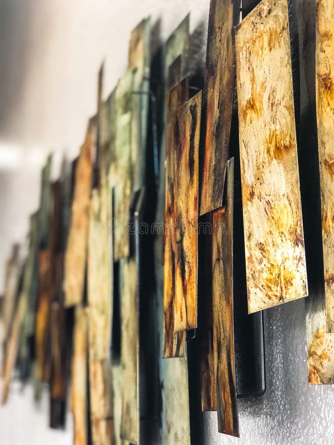 Metal Art Design on a Wall stock image. Image of creative - 123776321