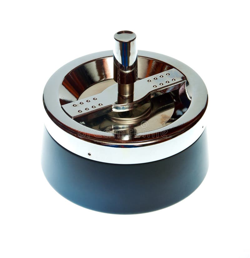 Metal ashtray stock image. Image of smoking, ashtray - 19016213