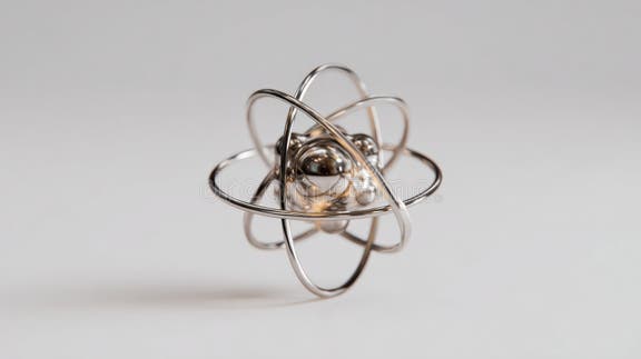 Metal Atom Model Representing Atomic Structure with Spherical Nucleus ...
