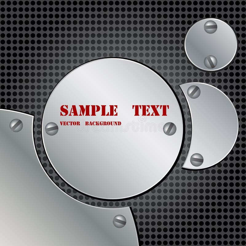 Square Cell Metal Background with Curved Corner. Stock Vector ...