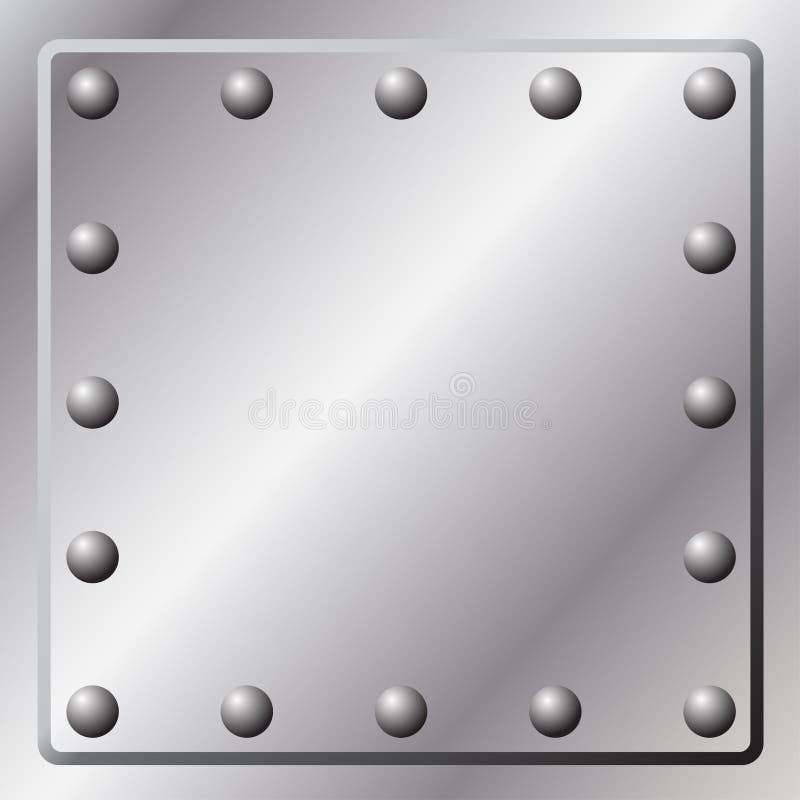 Metal Background stock vector. Illustration of rivets - 6069038