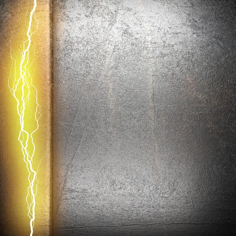 Metal Background with Electric Lightning Stock Illustration ...