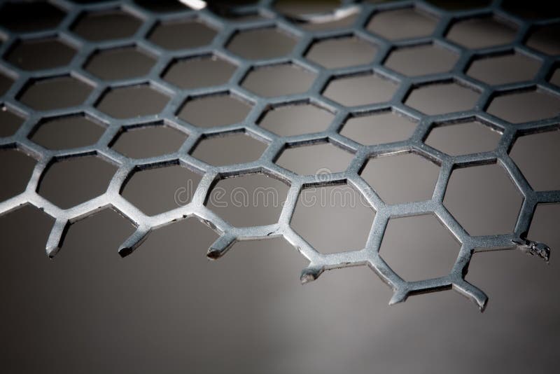 Metal Background Hexagon Pattern Stock Image - Image of tech, trendy ...