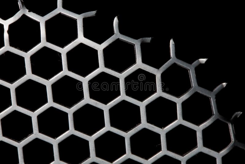 Metal Background Hexagon Pattern Stock Photo - Image of technology ...