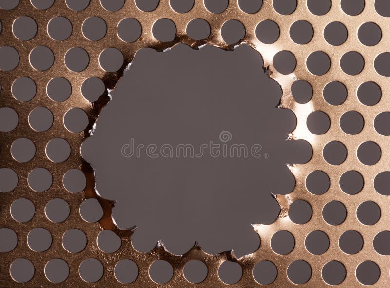 Metal Background with Holes Stock Image - Image of ironworks, grunge ...