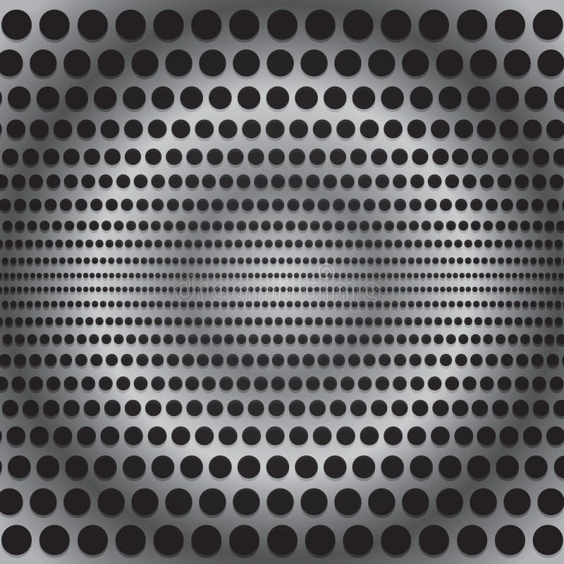 Metal Background with Holes. Vector Illustration Decorative Design ...