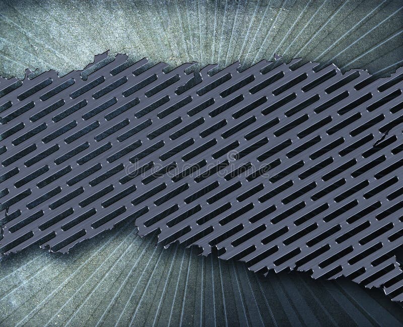 Broken metal background stock illustration. Illustration of steel ...