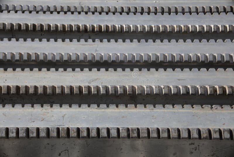 Metal Background Iron Teeth Horizontal Industry Pattern Stock Photo ...