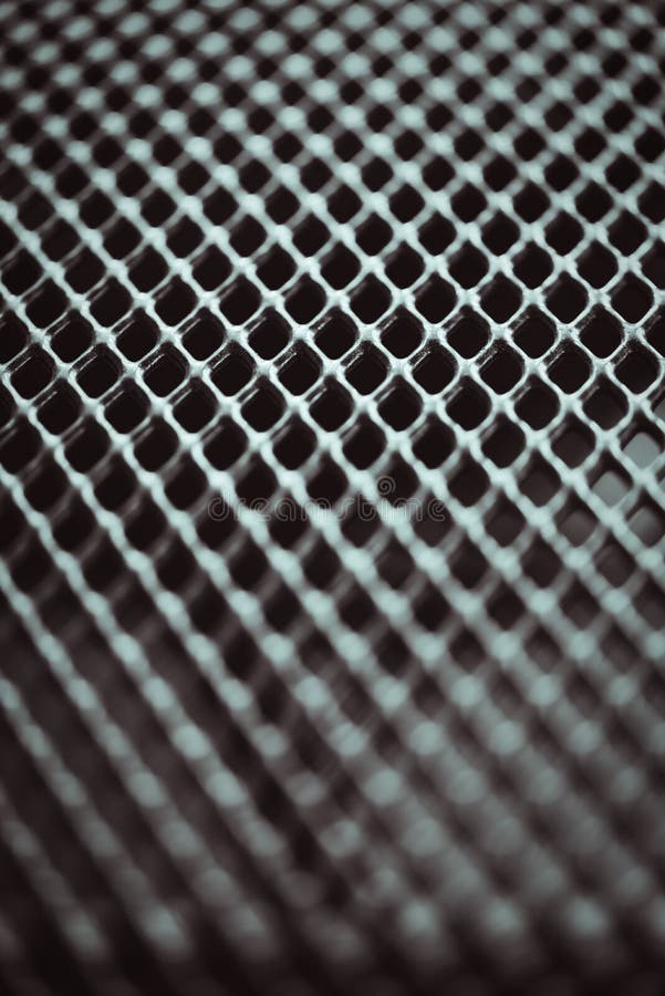 Metal Background. Lattice Texture with Small Cells Grid. Selective ...