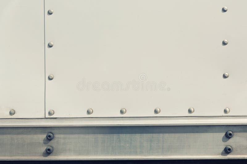 Riveted Metal Plate Background Stock Photo - Image of material ...