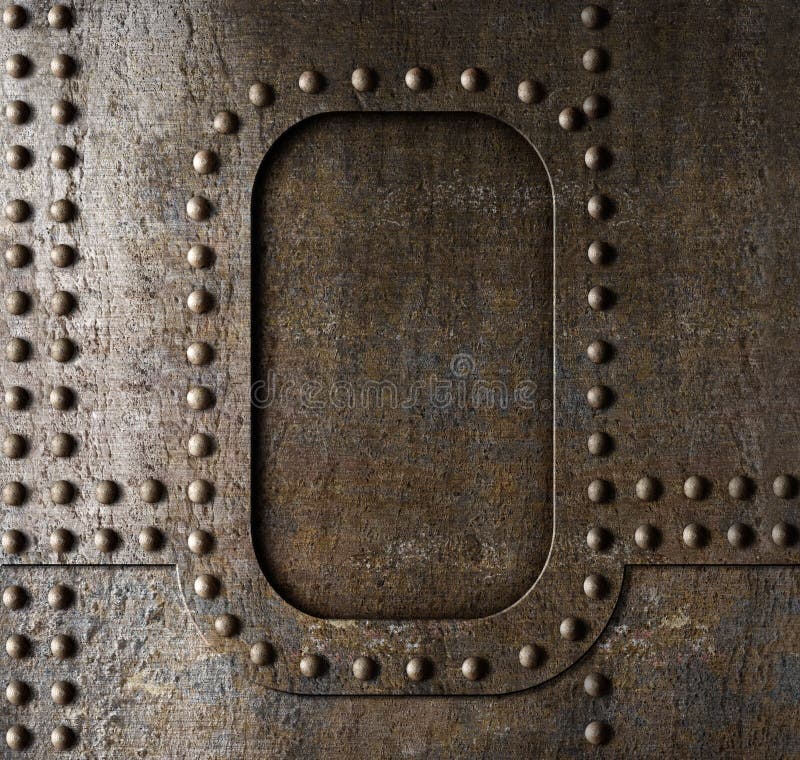 Metal Background with Rivets Stock Image - Image of armour, cabin: 34650073